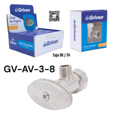 ANGLE VALVE/GV-AVC-3-8/GRIVEN – Fernandes Technical Center